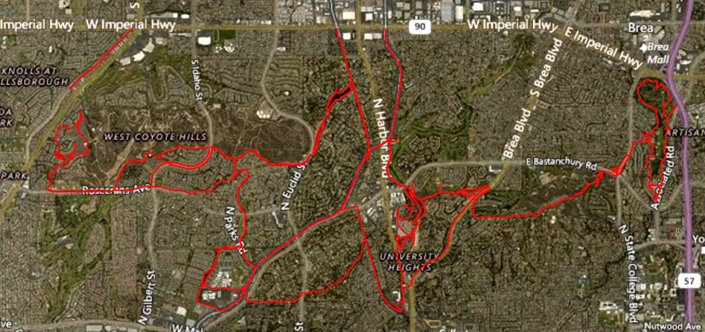 Fullerton Walks – 1, 2, or 3 mile walks for seniors.