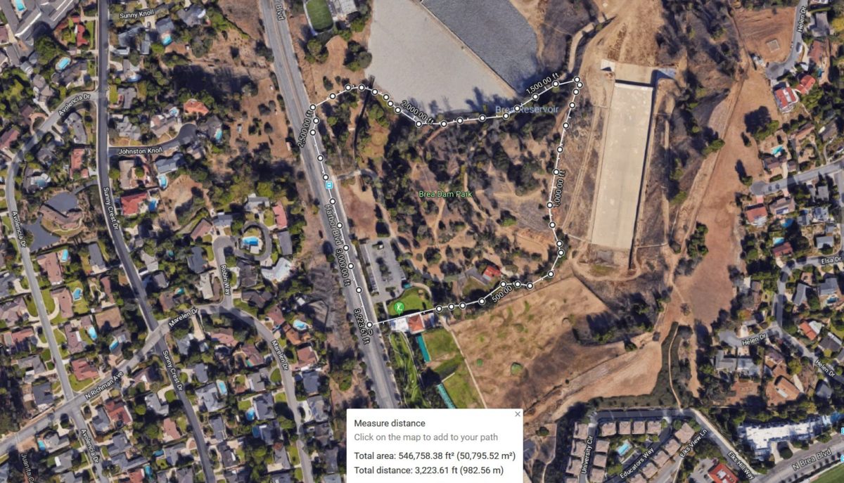 Brea Dam Park (south and east of the dam) – Fullerton Walks